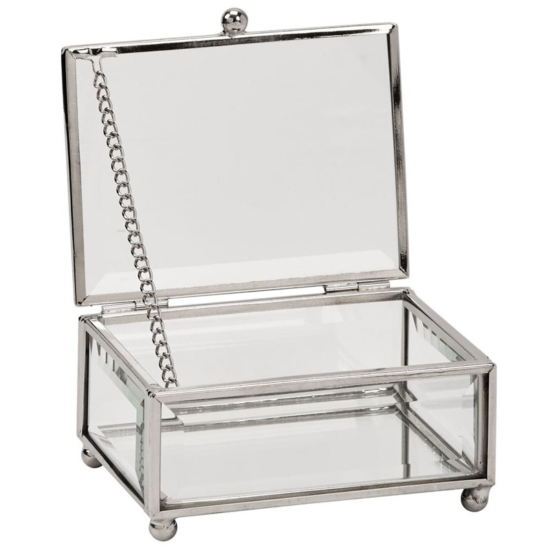 Charlton Home® Glass Jewelry Box Wayfair